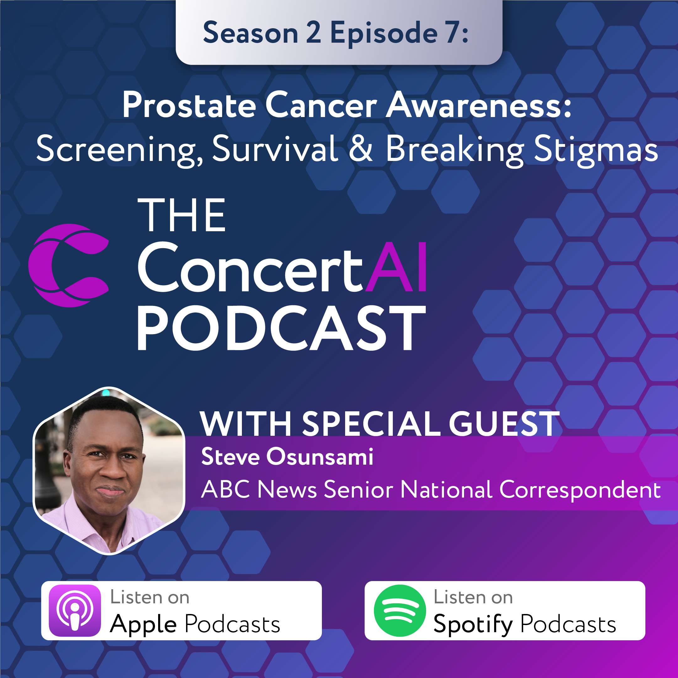 The ConcertAI Podcast | Prostate Cancer Awareness with Steve Osunsami ...